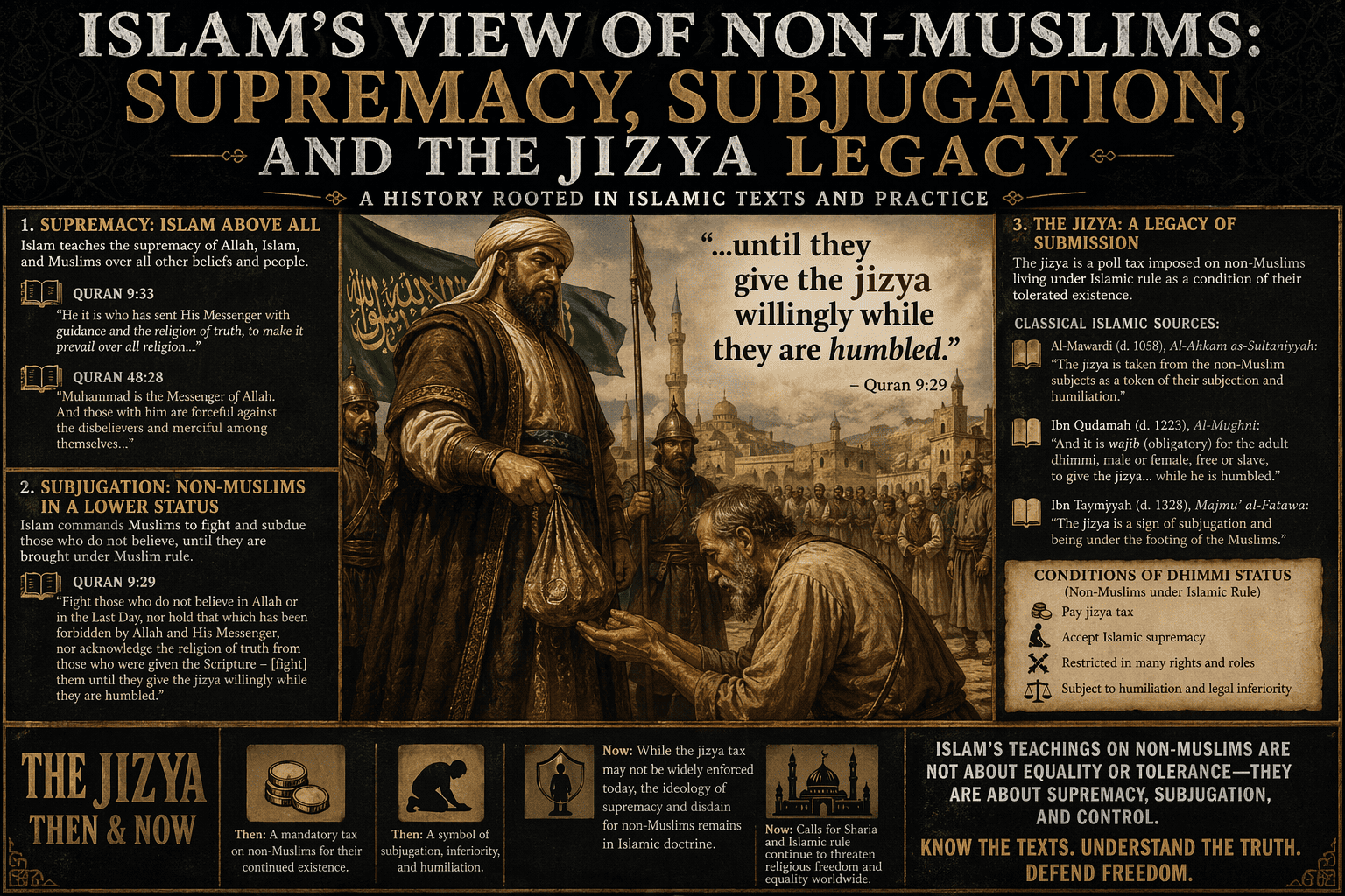 Islam's View of Non-Muslims: Supremacy, Subjugation, and the Jizya ...